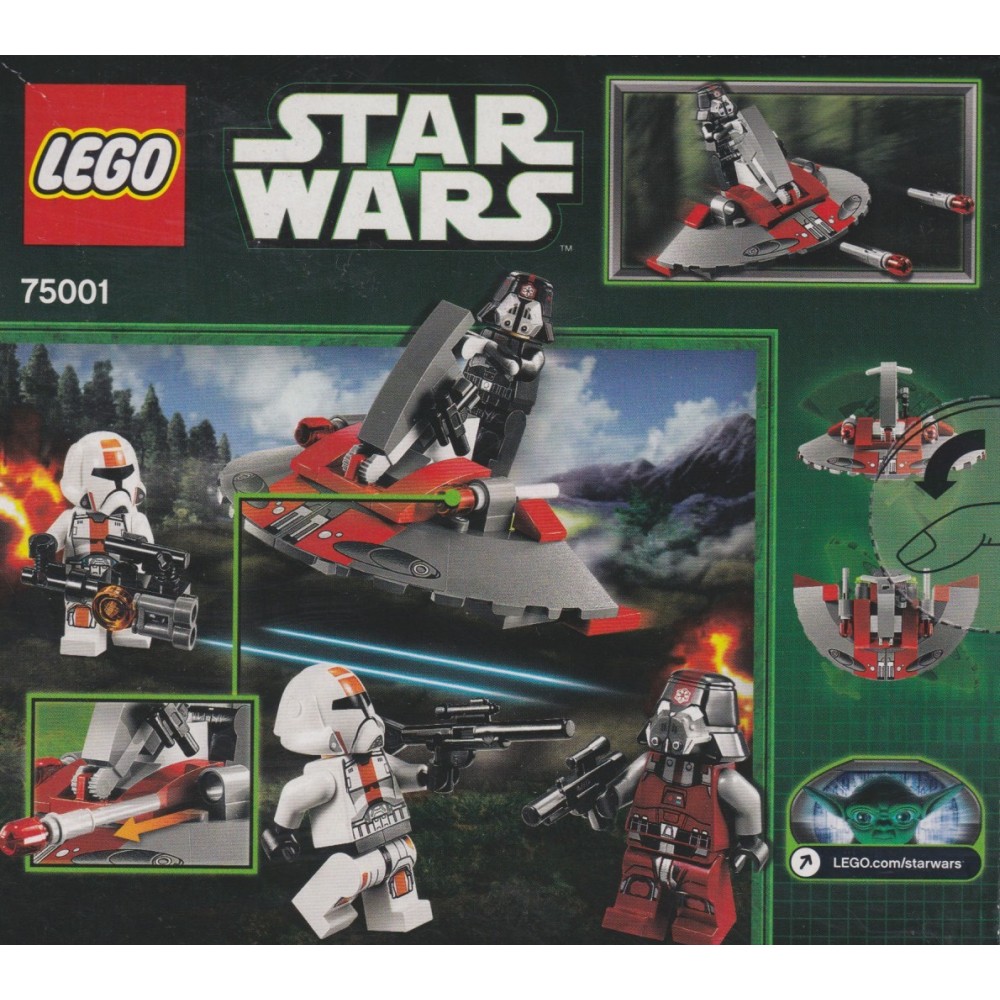 LEGO STAR WARS 75001 REPUBLIC TROOPER VS SITH TROOPER