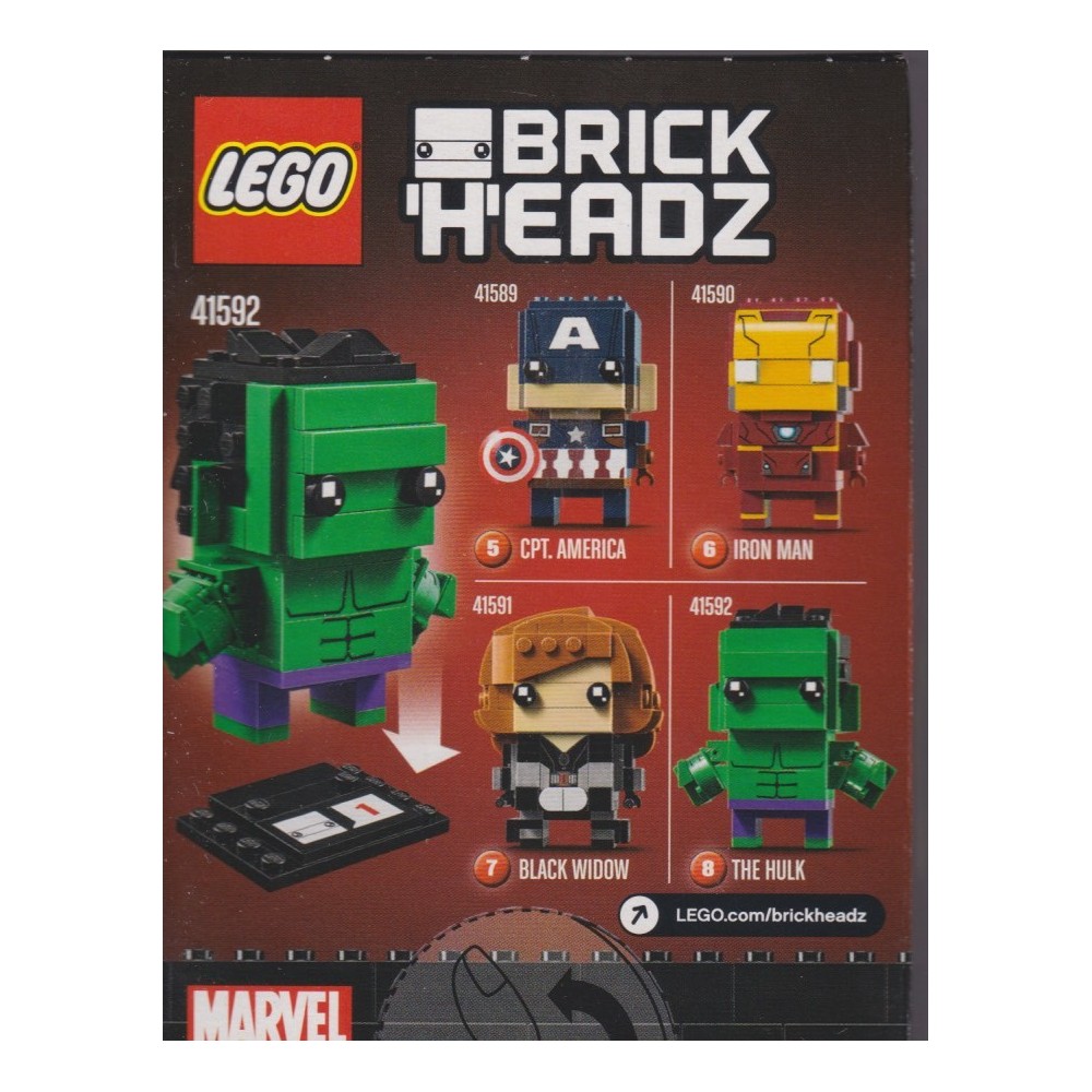 LEGO BRICKHEADZ 41592 HULK Marvel