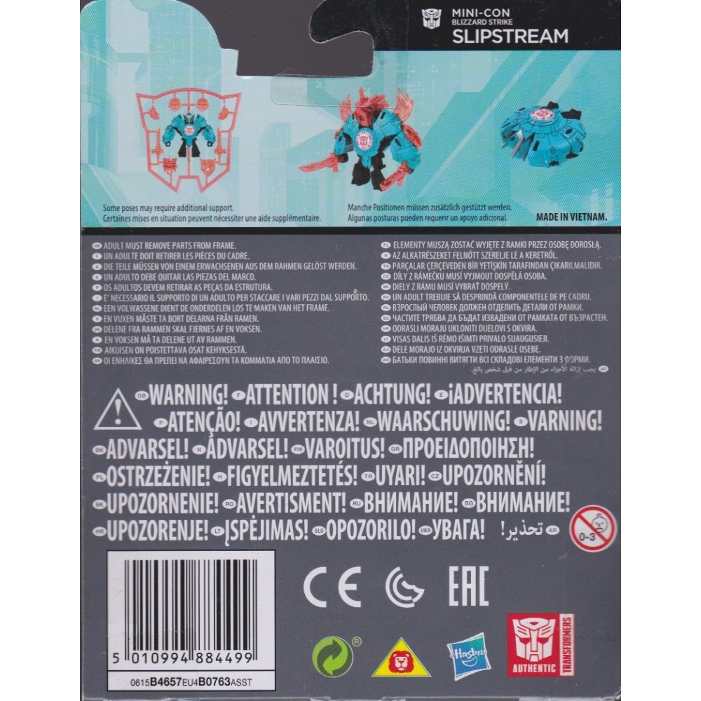 TRANSFORMERS ACTION FIGURE 2,5" - 5 cm MINI CON BLIZZARD STRIKE ...