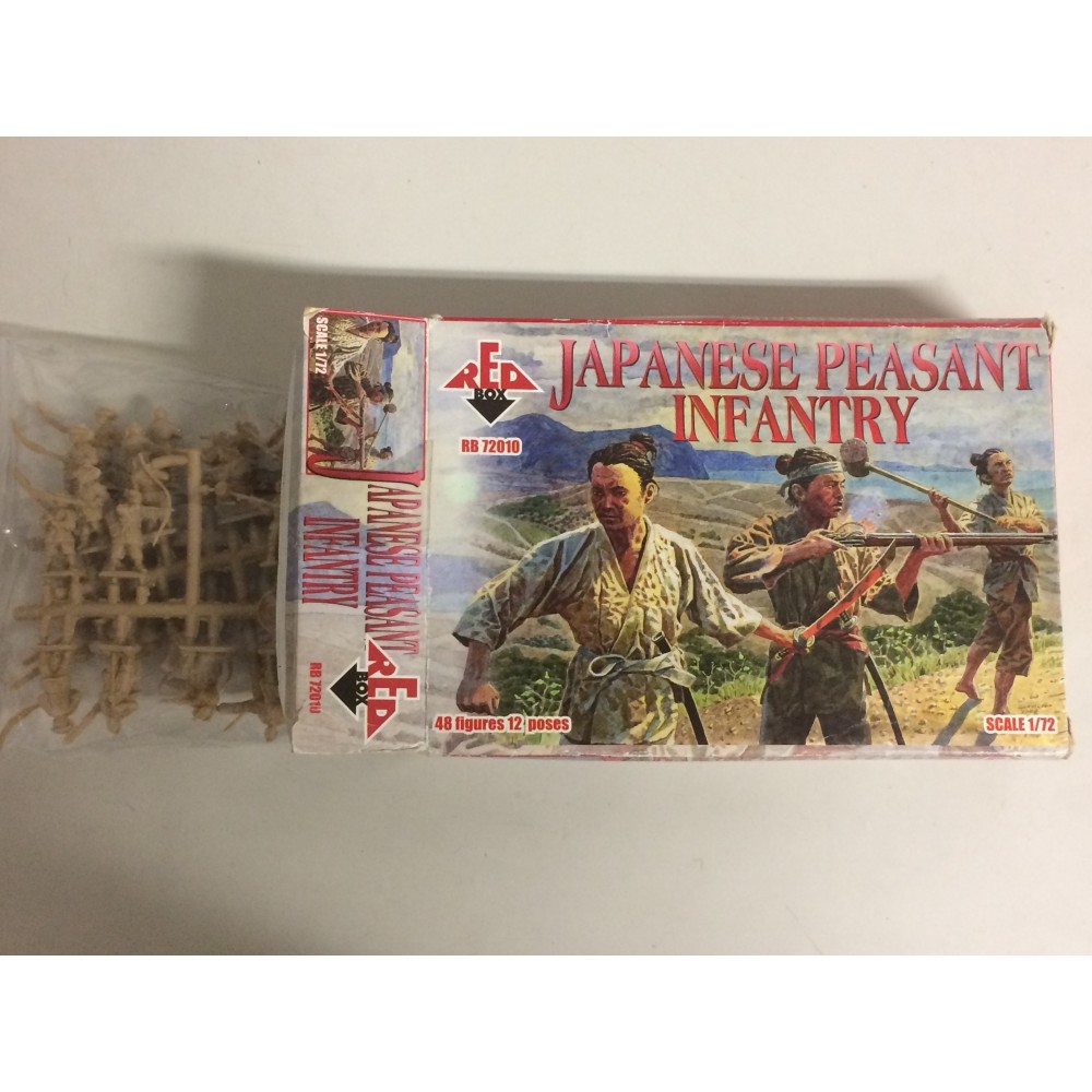 plastic figures scale 1 : 72 RED BOX RB 72010 JAPANESE PEASANT INFANTRY ...