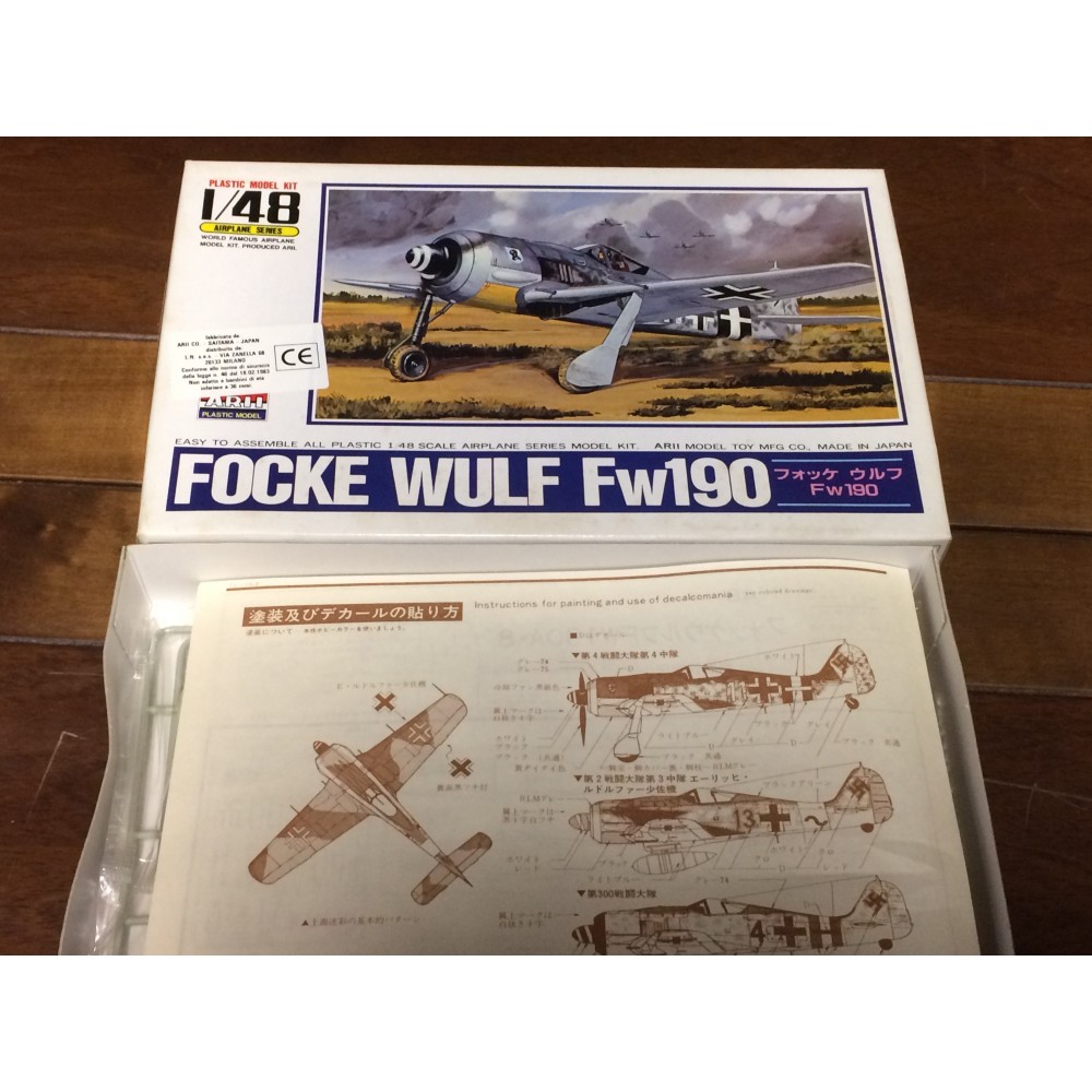 plastic model kit scale 1 : 48 ARII ARII A335 800 FOCKE WULF FW 190 new ...