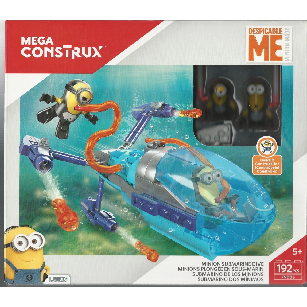 MEGA CONSTRUX DESPICABLE ME MINIONS SUBMARINE DIVE FND06