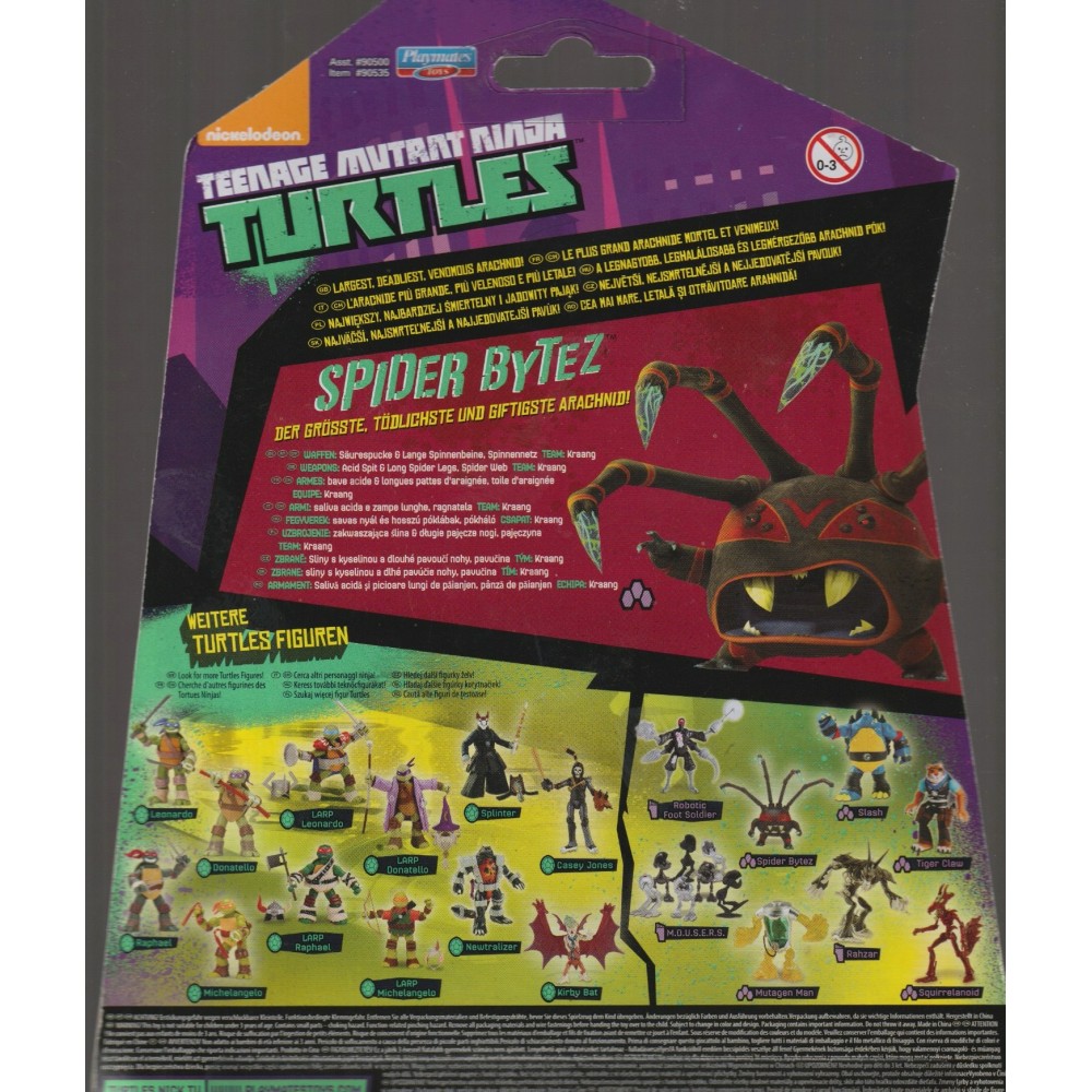 TEENAGE MUTANT NINJA TURTLES 6" 15 cm ACTION FIGURE SPIDER BYTEZ ...