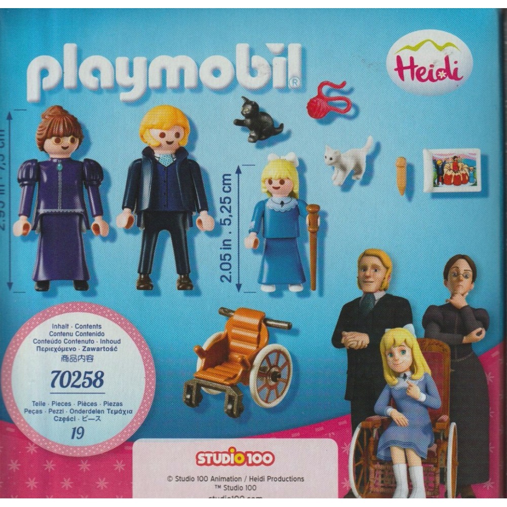 PLAYMOBIL HEIDI 70258 CLARA , FATHER & MISS ROTTENMEIER