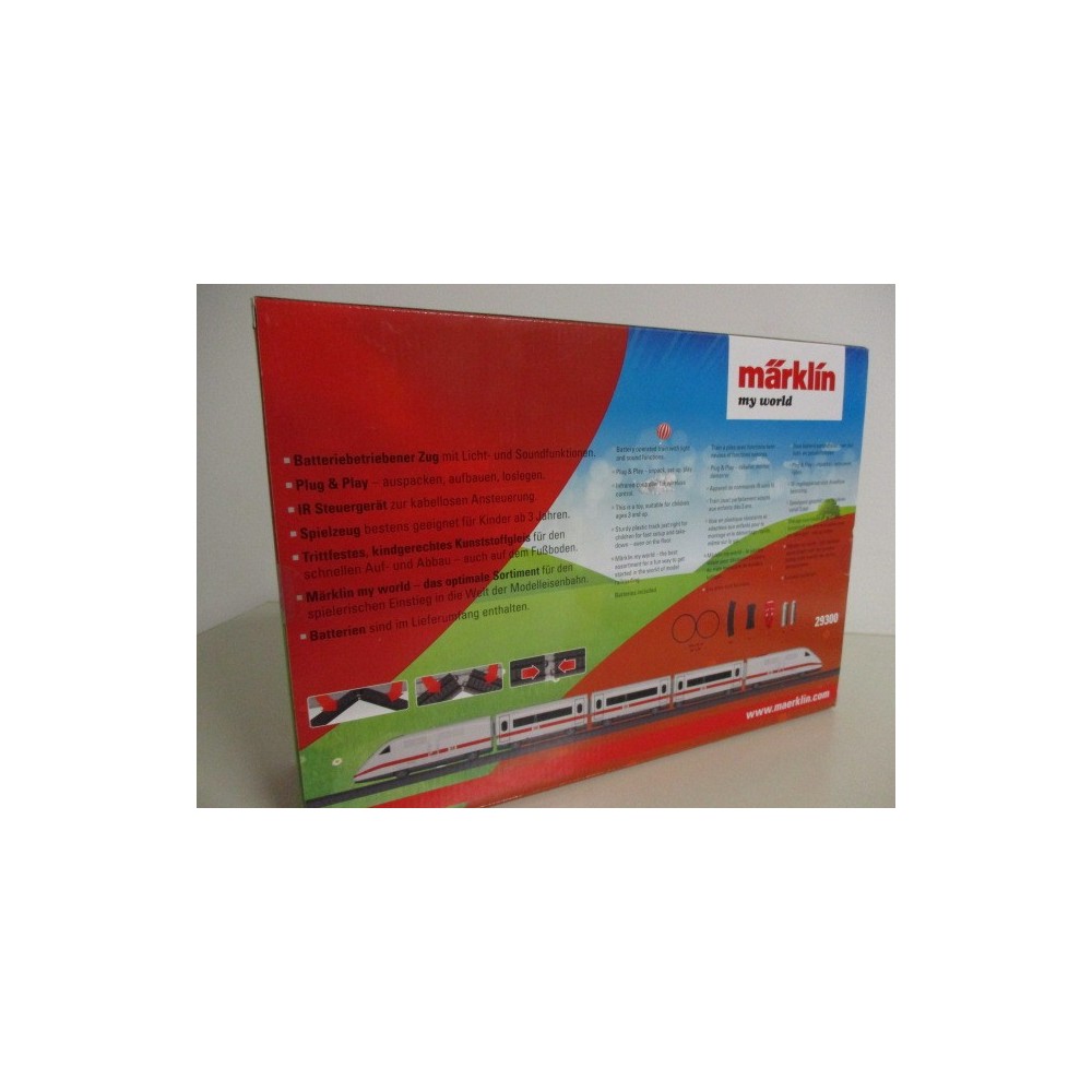 MARKLIN 29300 my world scale HO TRAIN ICE DB Battery Operated Starter ...