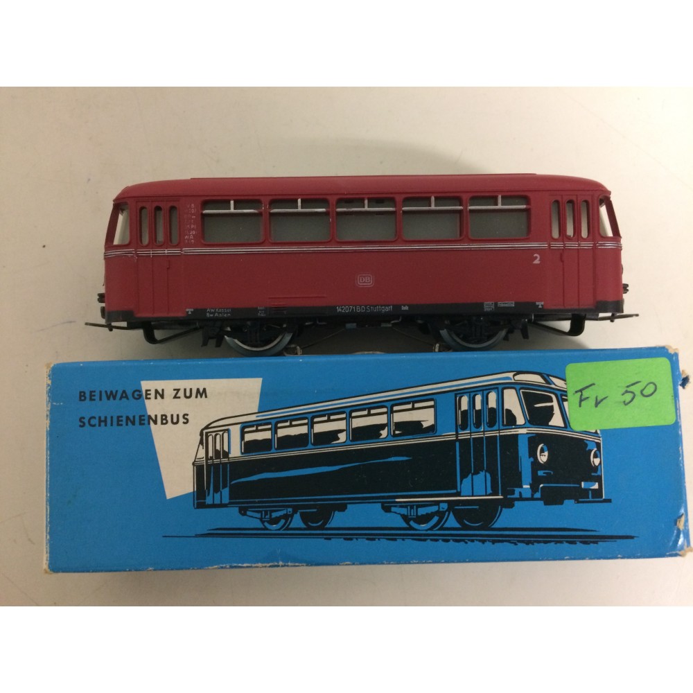 MARKLIN scale H0 4018 RAILBUS TRAILER IN ORIGINAL GREEN PACKAGE used ...